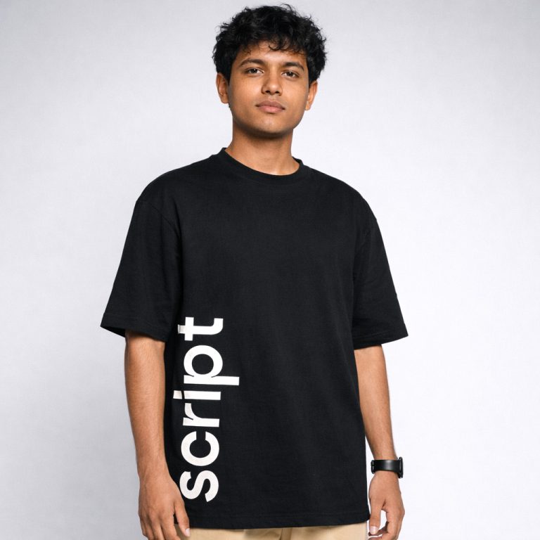 Drop Shoulder T-Shirt (Script) - AAZ